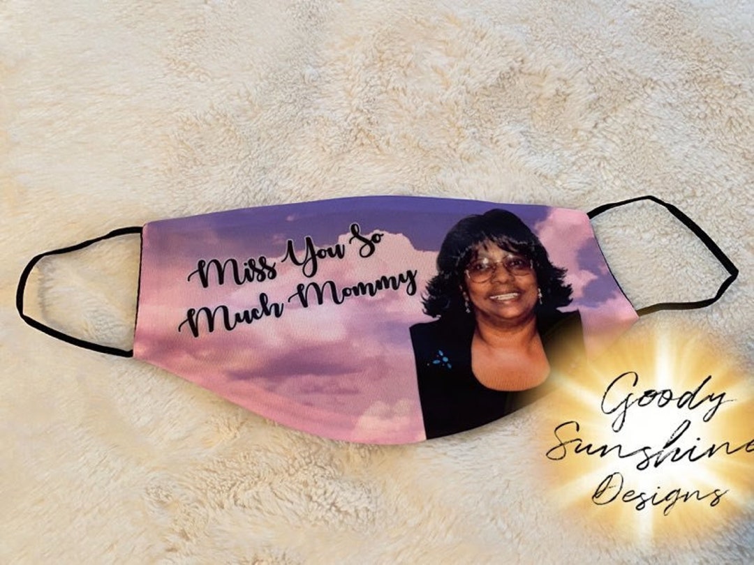 In Loving Memory Face Mask, Memorial Mask, Custom Face Mask, Photo Mask ...