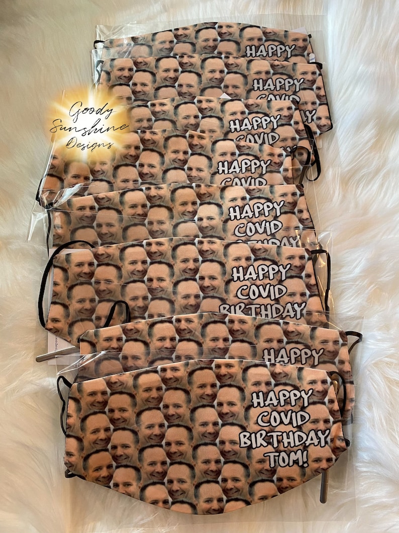 50th Birthday Custom Face Mask Birthday Face Mask Birthday - Etsy