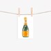 Champagne Bottle 2 Printable Wall Art, Champagne Wall Art, Champagne ...