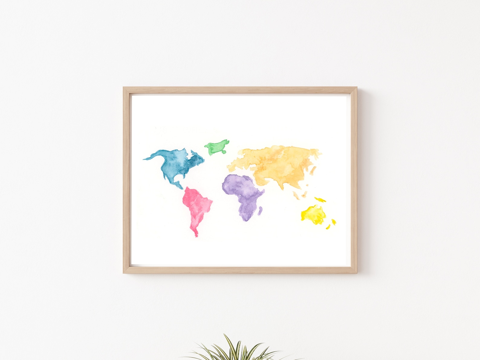 Colorful Educational Printable World Map, Homeschooling World Map, Kids ...