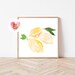 Lemon Trio Print, Lemon Watercolor Printable, Lemon Watercolor Art ...