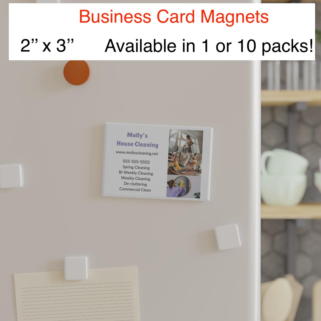 Customized Business Magnets Personalized Logo Magnets Custom Business ...