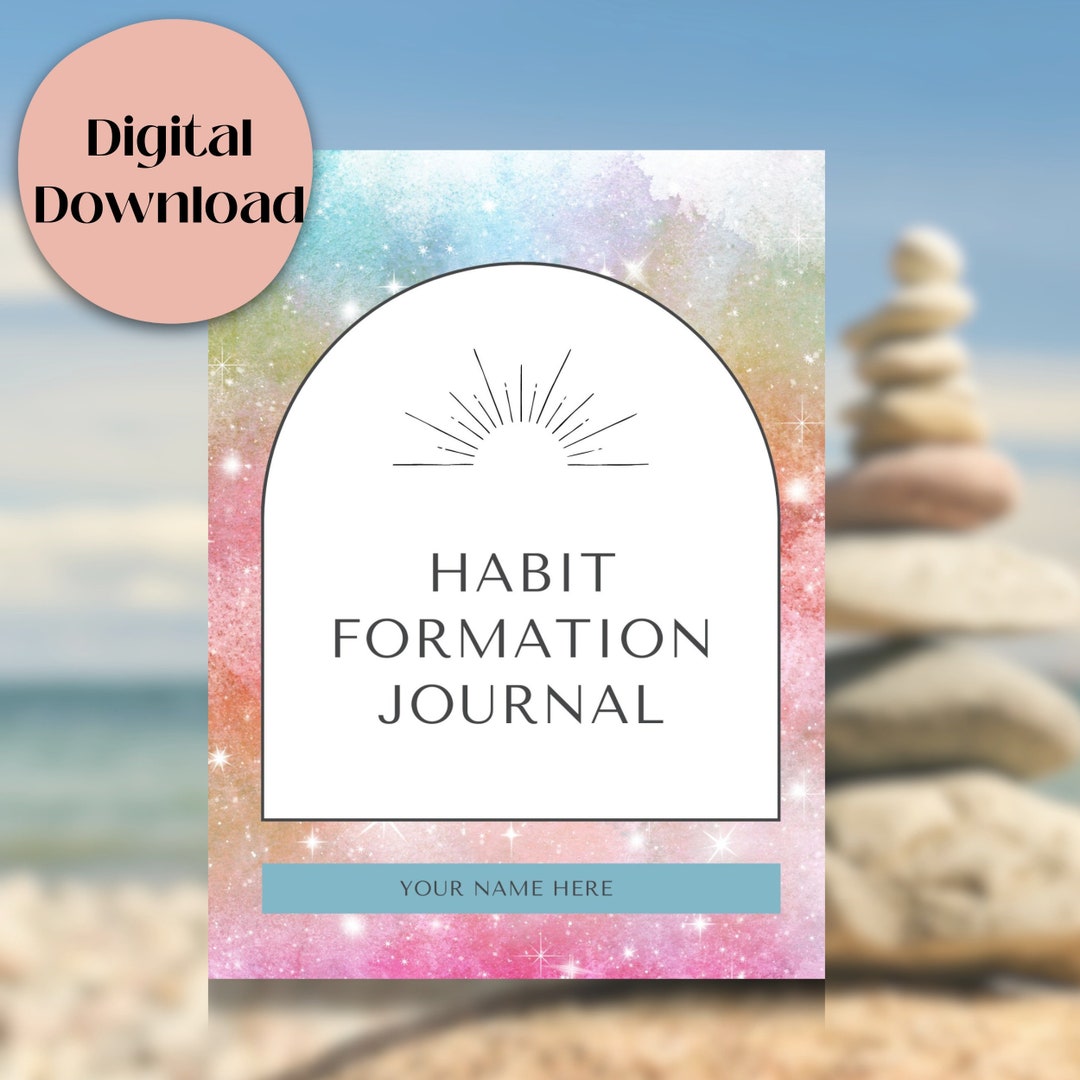 Editable Habit Formation Journal Canva Template Digital Download ...