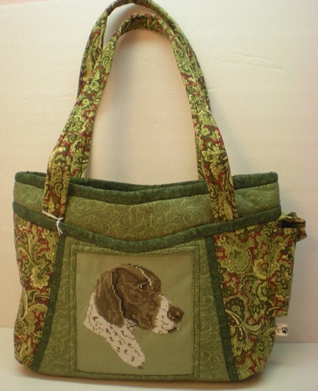 Hand Stitched German Shorthaired Pointer Purse OOAK GSP With Pheasants ...