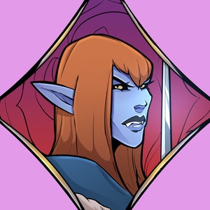 The Mistblade Sticker mirror Effect Revendreth Venthyr Warcraft Vampire ...