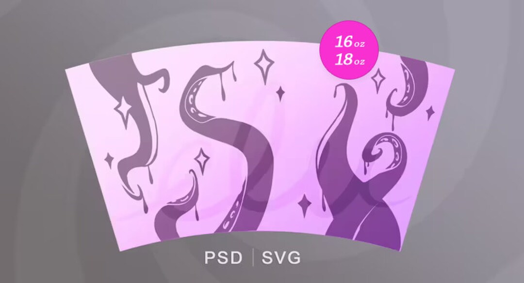 Void Coffee Wrap Template for Tumblers and Cold Cups 16oz 18oz - Etsy UK