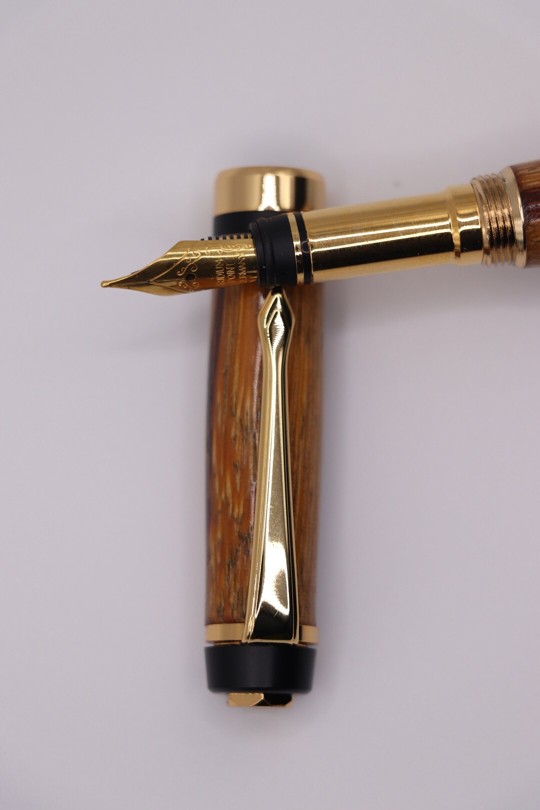 Classic 24kt Gold Fountain Pen in Asian Marble Wood - Etsy
