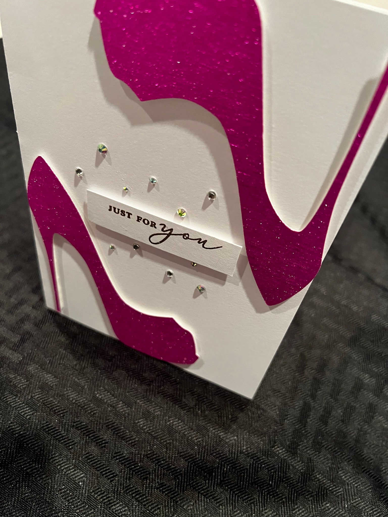 High Heel Shoe Card Handmade Card Pink Shoes Greeting Card Barbie Card ...