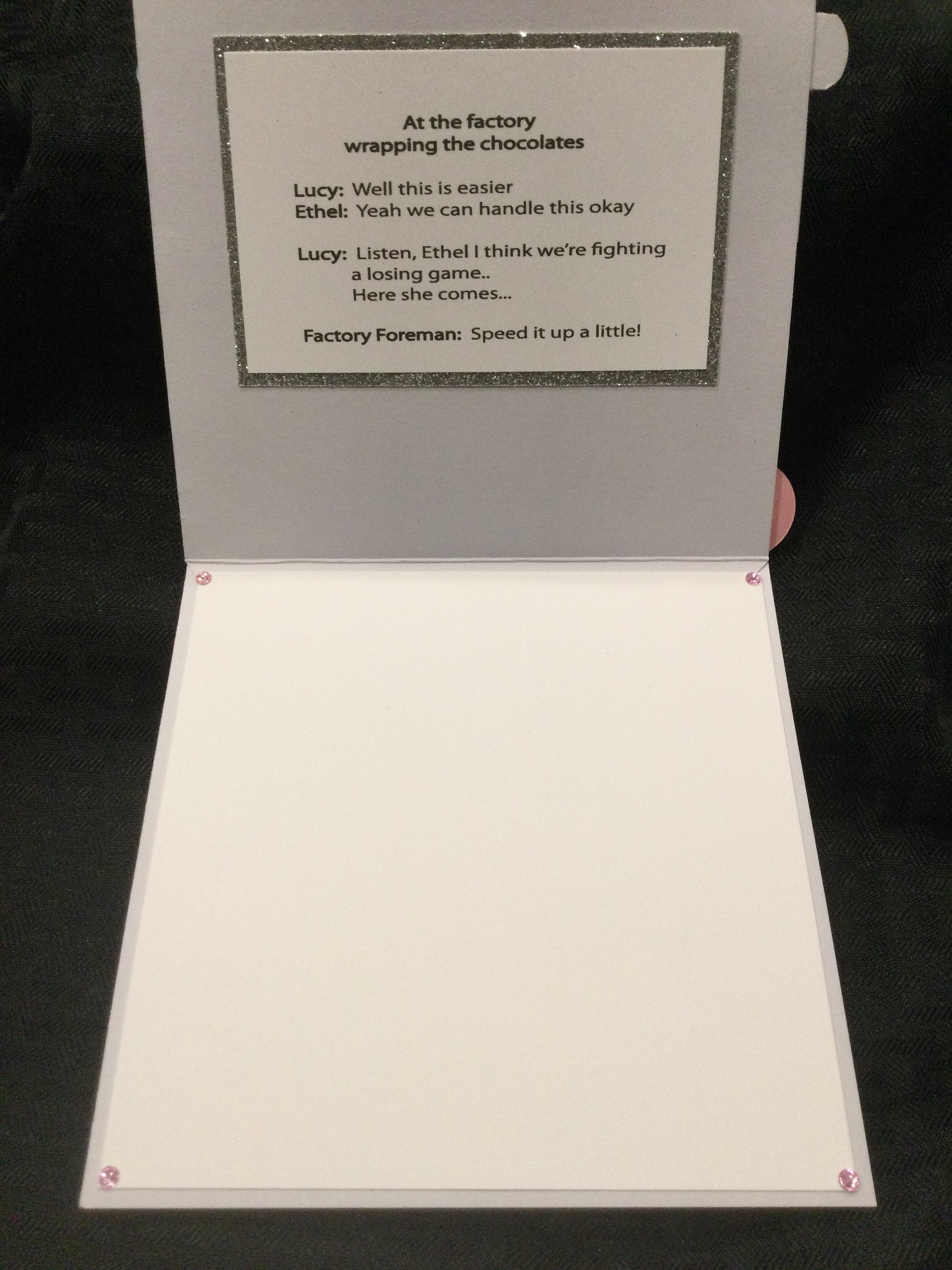 I Love Lucy Card I Love Lucy Chocolate Factory Card Lucy and Ethel ...