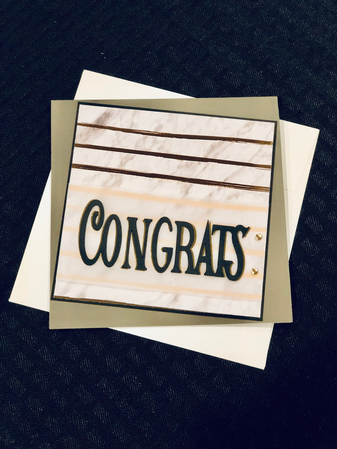 Congrats Handmade Card Masculine Congratulations Card - Etsy