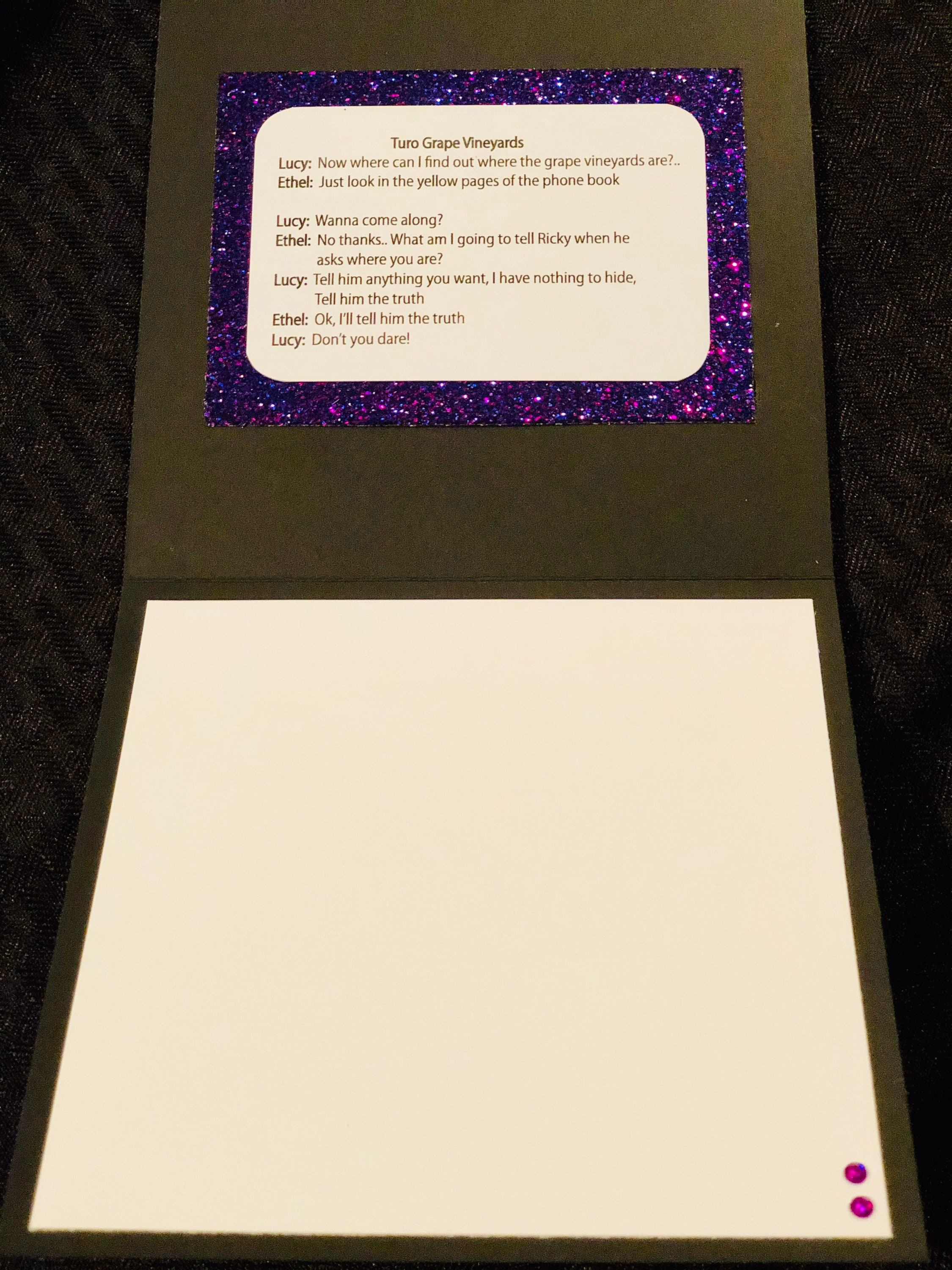 I Love Lucy Card | Handmade Greeting Card | Lucy and Ethel Friendship ...