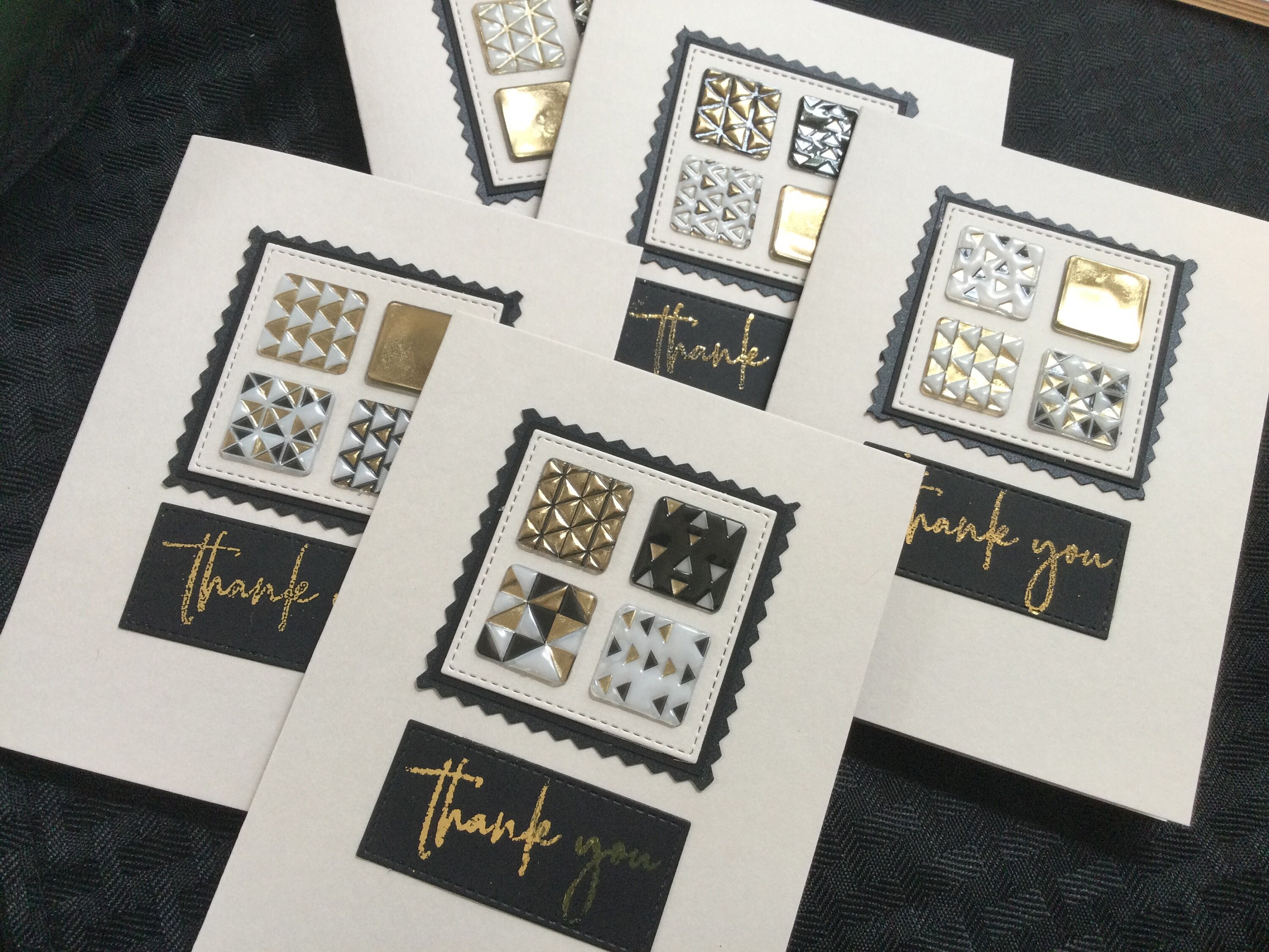 Thank You Card Set Handmade | Greeting Cards | Thanks Card ...