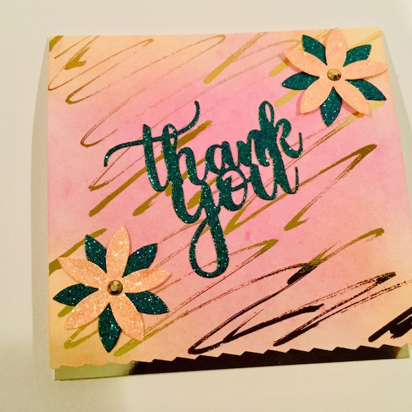 Fancy Thank You Card - Etsy