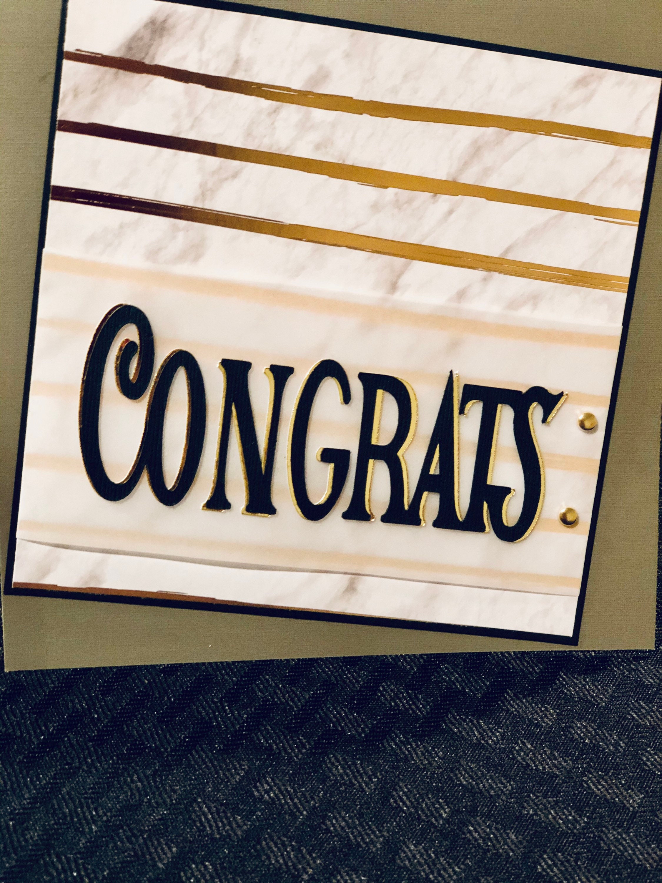Congrats Handmade Card Masculine Congratulations Card - Etsy