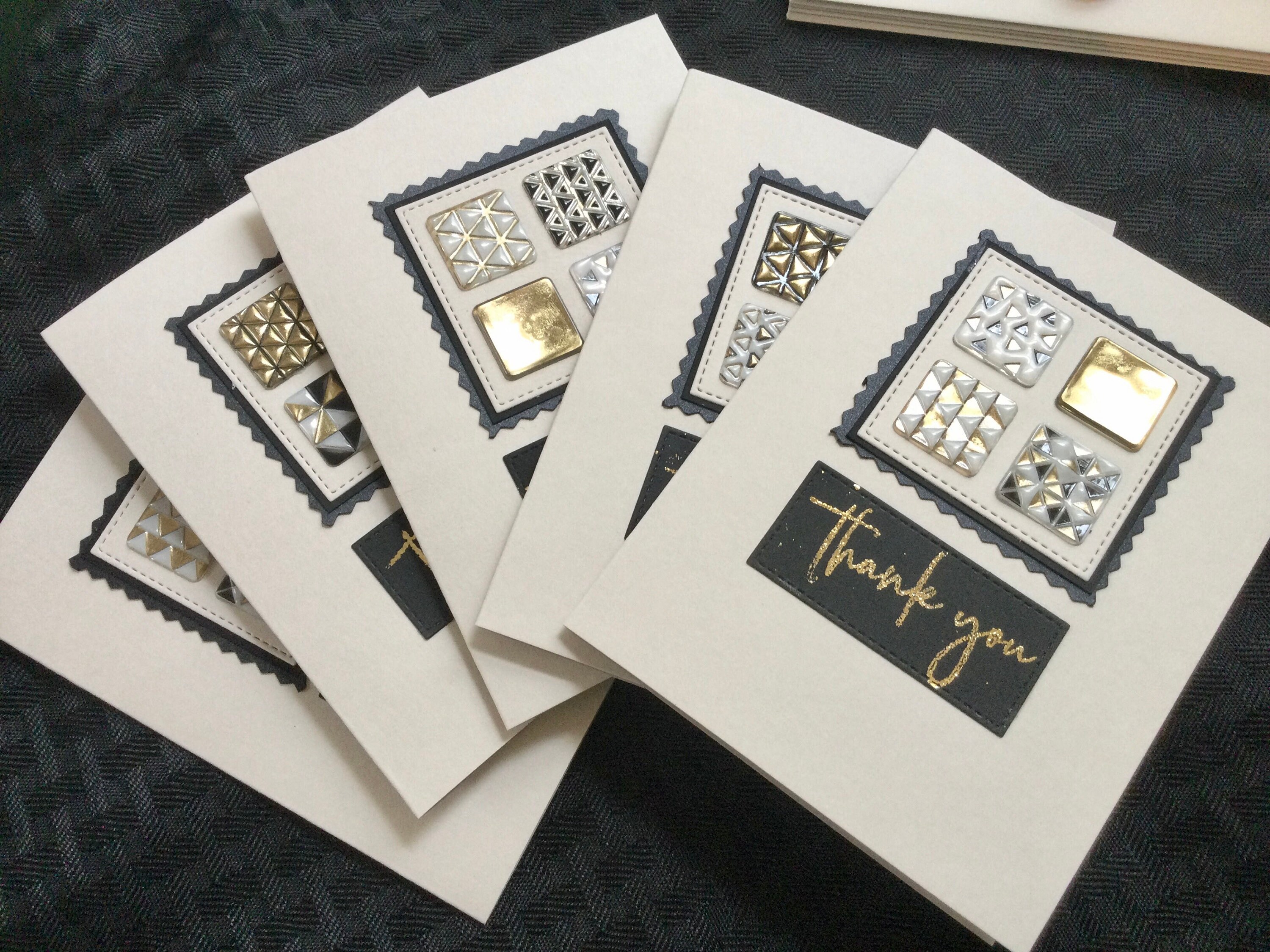 Thank You Card Set Handmade | Greeting Cards | Thanks Card ...
