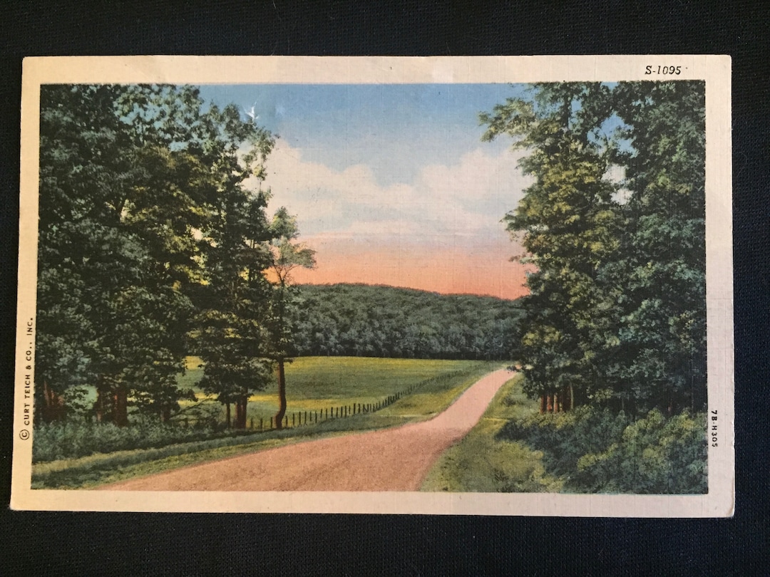 Vintage Postcard - Countryside, C. T. Art-colortone, 1954 (PC119) - Etsy