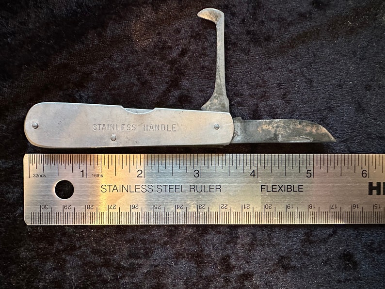 Utica Kutmaster Spey and Fleam Knife - 1950's - Stainless Steel (M199 ...