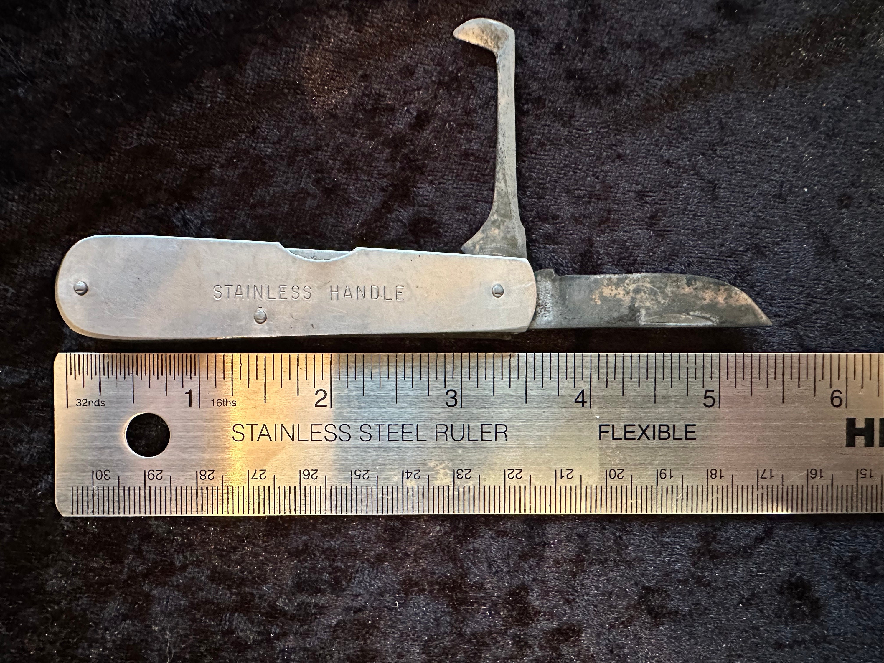 Utica Kutmaster Spey and Fleam Knife - 1950's - Stainless Steel (M199 ...