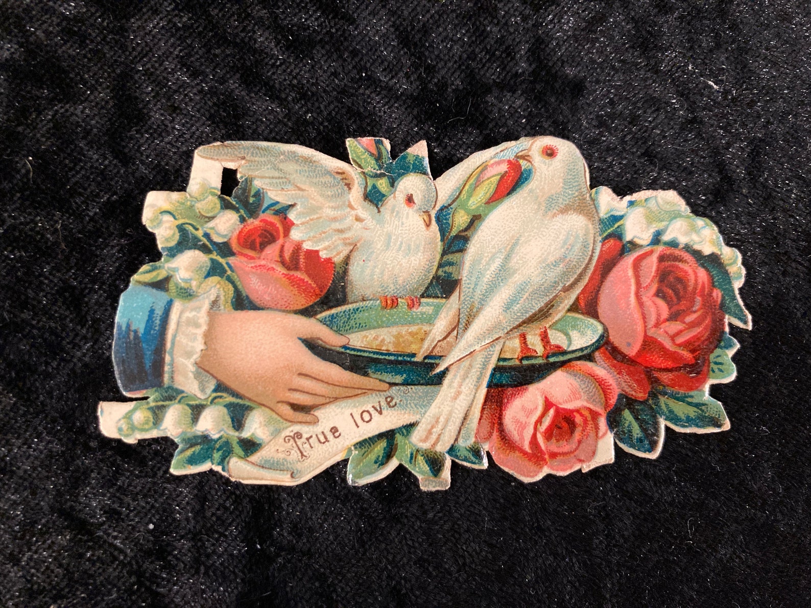 3 Fancy Vintage Victorian Die Cut Calling Cards Circa 1890 1900 MS321 ...