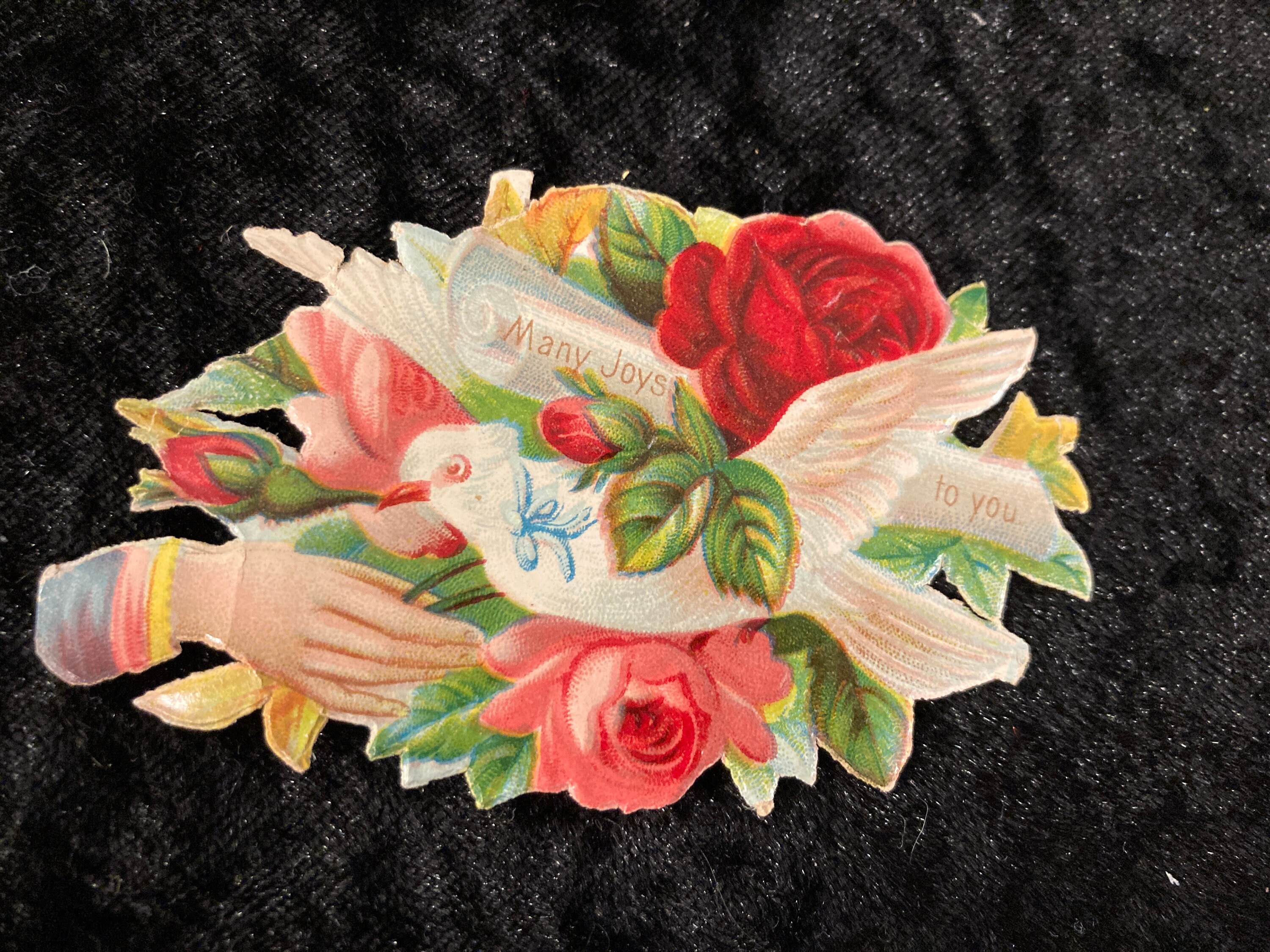 3 Fancy Vintage Victorian Die Cut Calling Cards Circa 1890 1900 MS321 ...