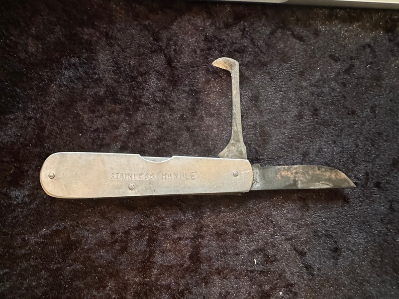 Utica Kutmaster Spey and Fleam Knife - 1950's - Stainless Steel (M199 ...