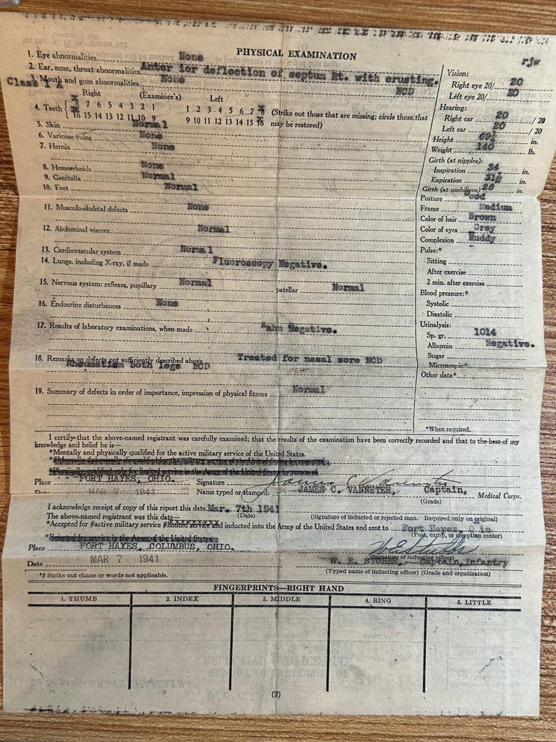 WW2 - GI Official Documents (MS443) - Etsy