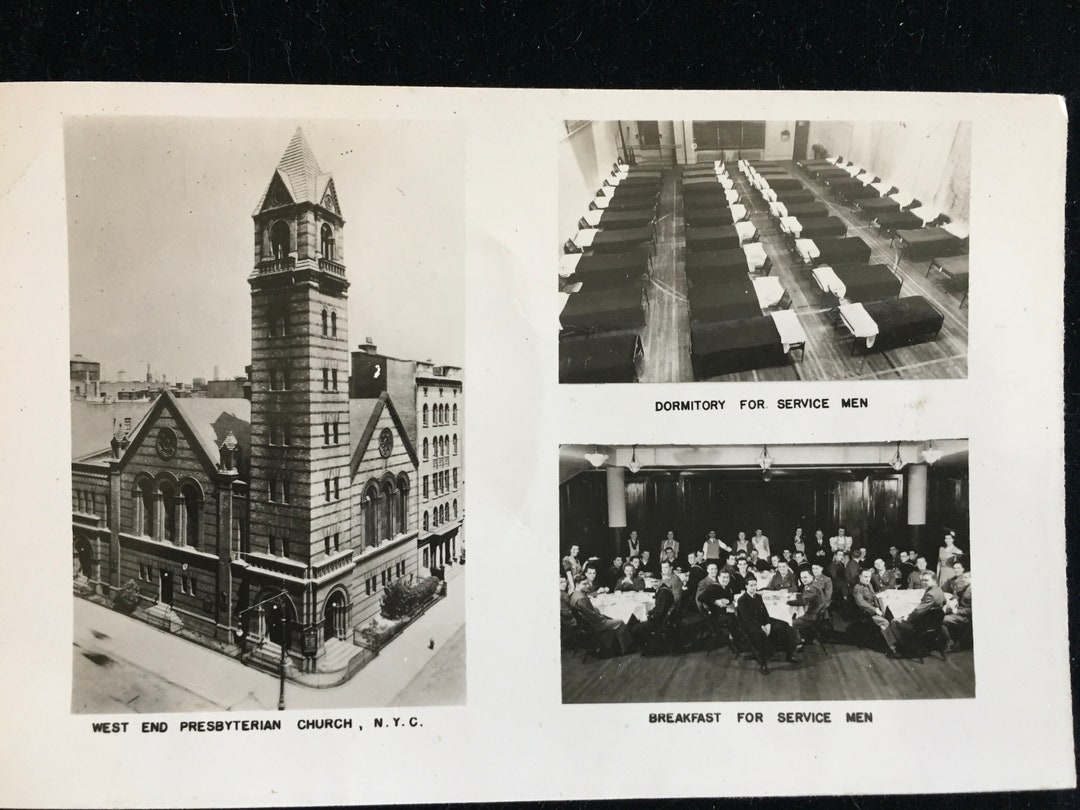 WW2 Photo Postcard: NYC Church, G.I. Dormitory - Etsy