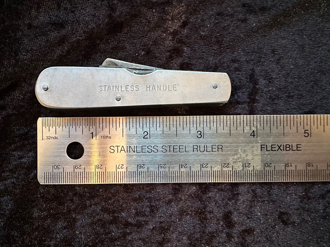 Utica Kutmaster Spey and Fleam Knife - 1950's - Stainless Steel (M199 ...