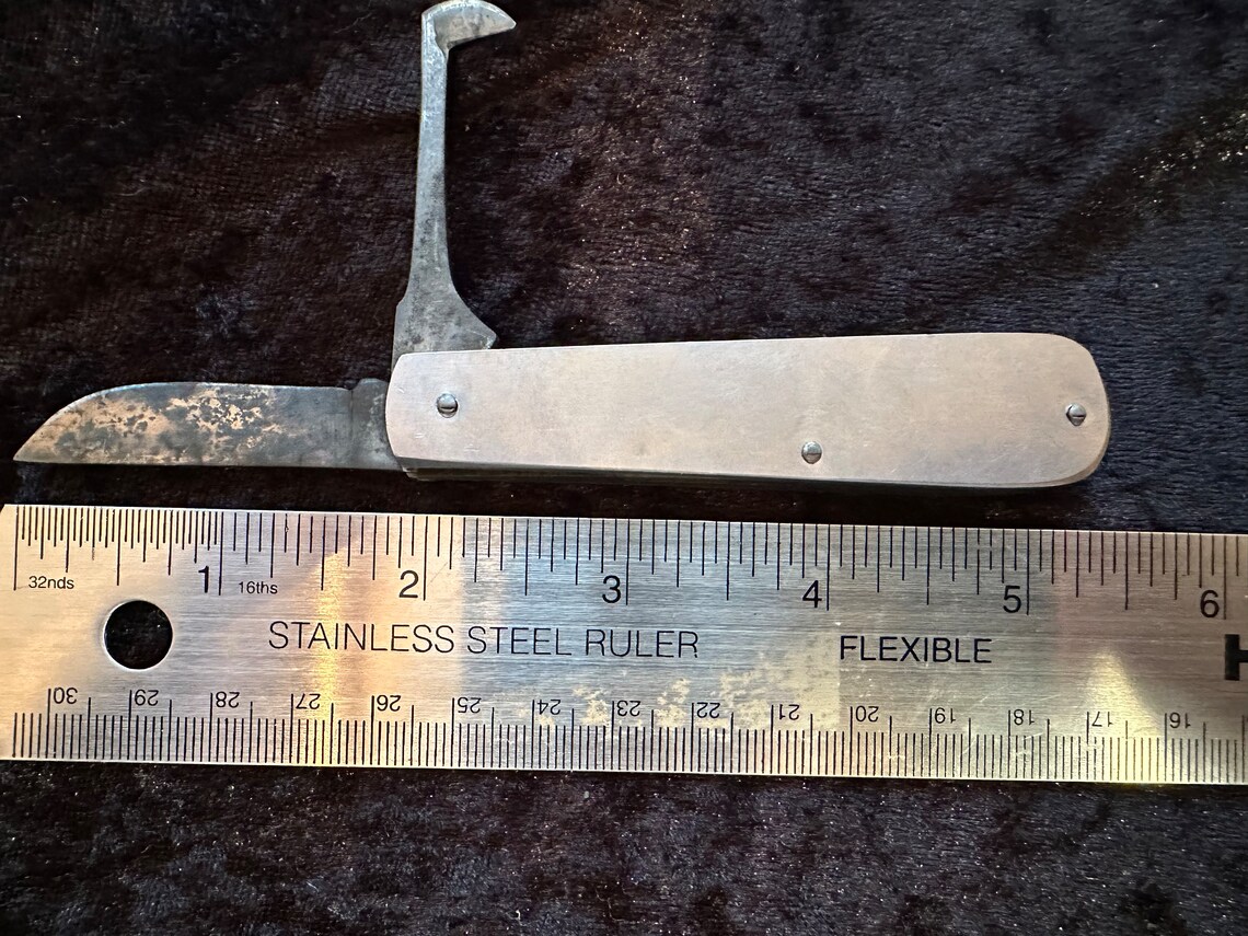Utica Kutmaster Spey and Fleam Knife - 1950's - Stainless Steel (M199 ...