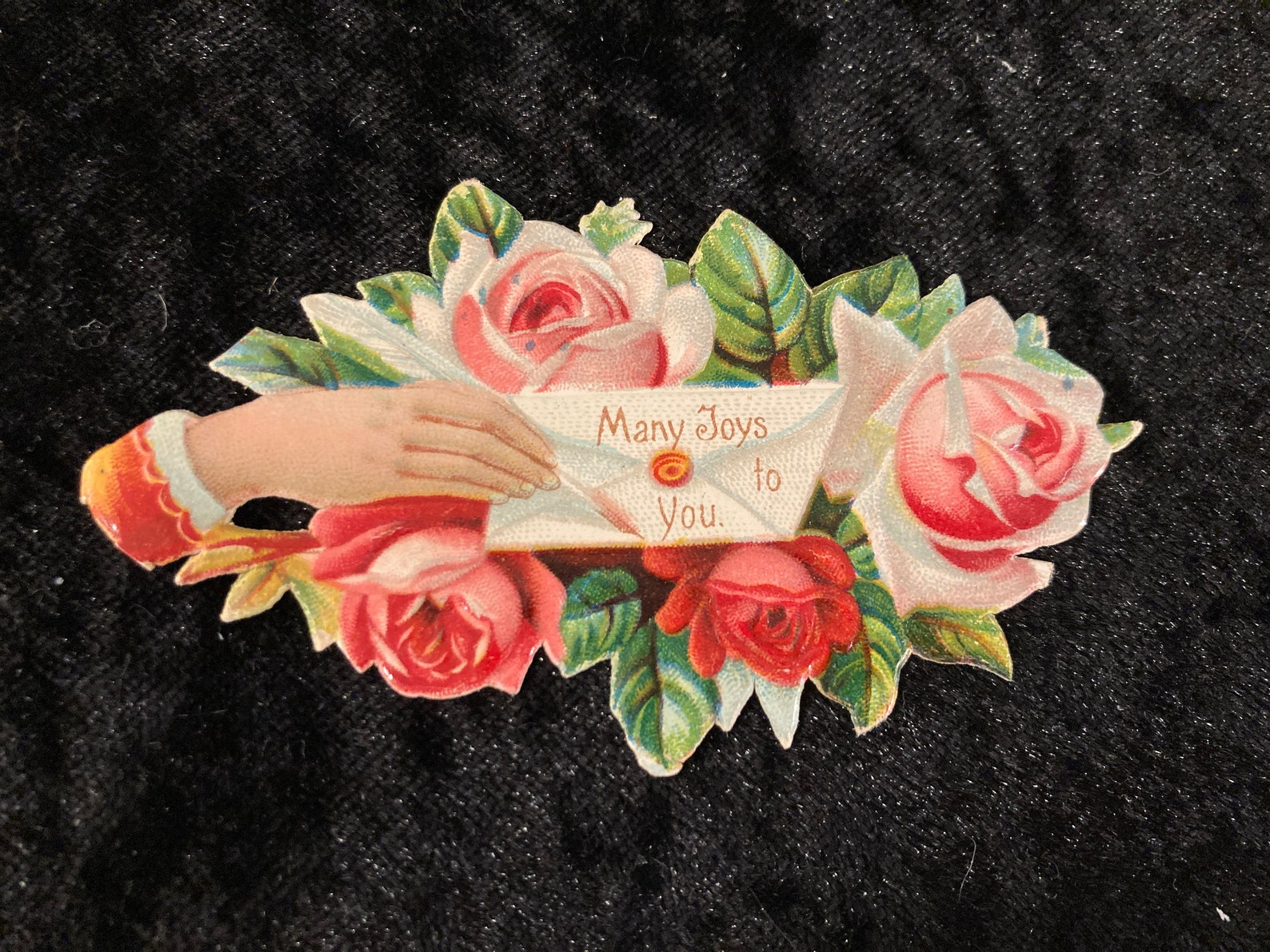 3 Fancy Vintage Victorian Die Cut Calling Cards Circa 1890 1900 MS321 ...