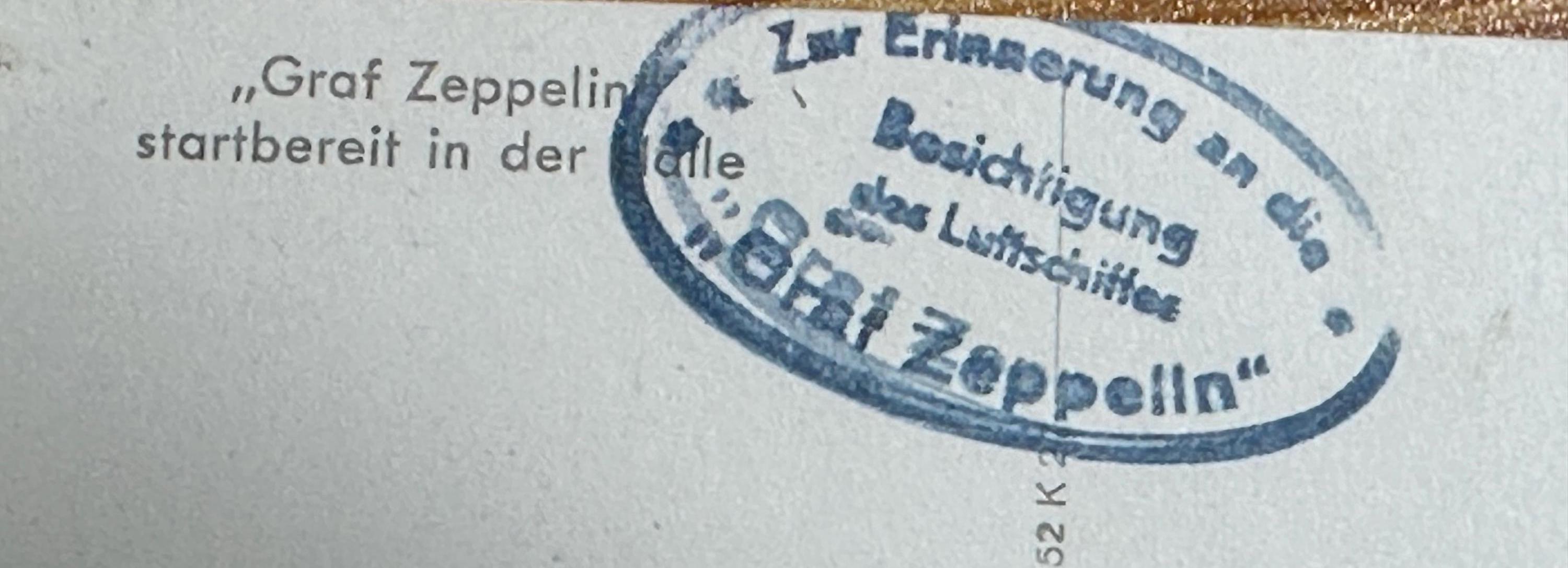 WW2 - Real Photo Post Care - Sepia - Graf Zeppelin (PC306) - Etsy