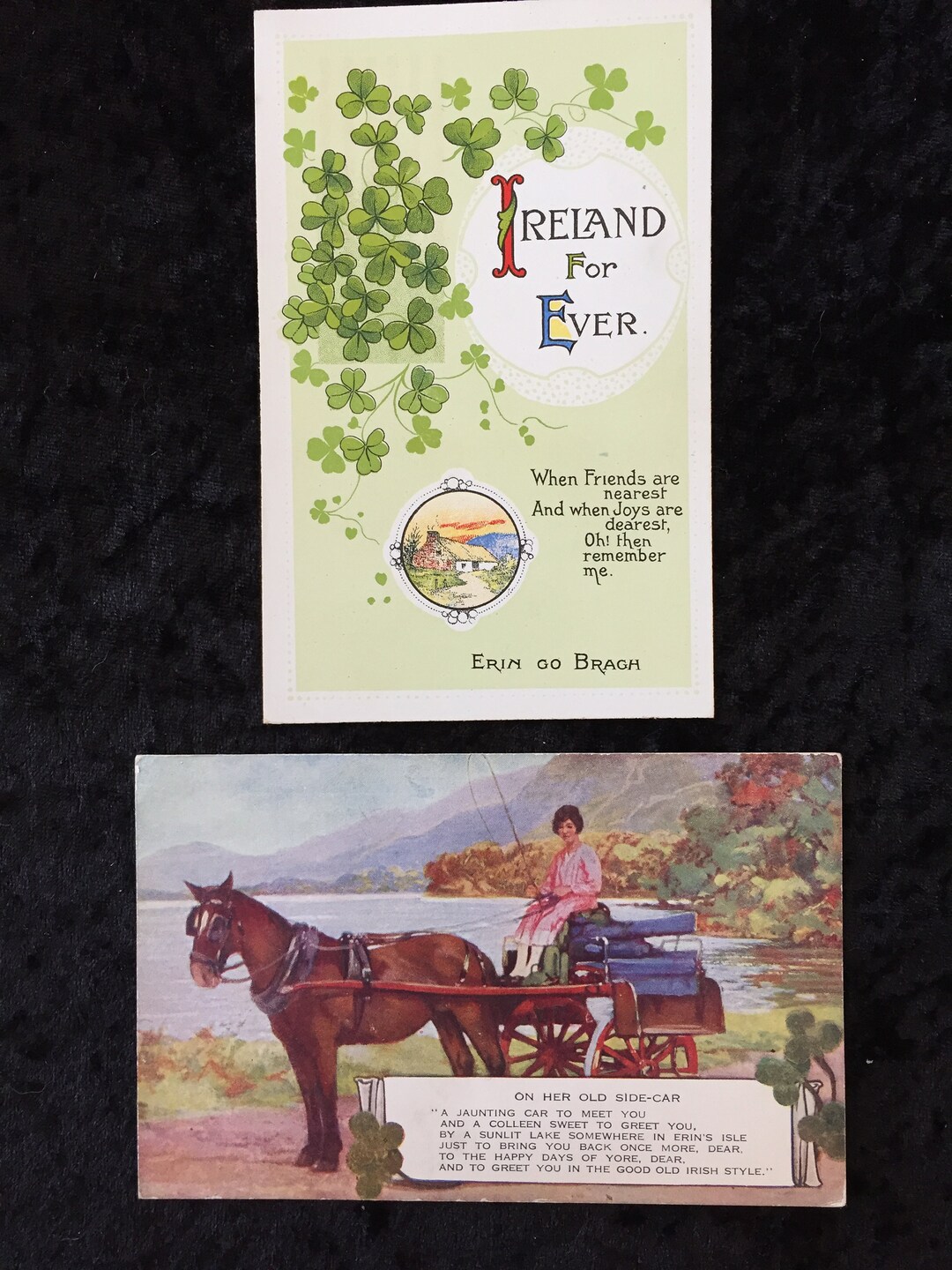 2 Vintage Whimsical Postcards From Ireland WW2 PC136 - Etsy UK