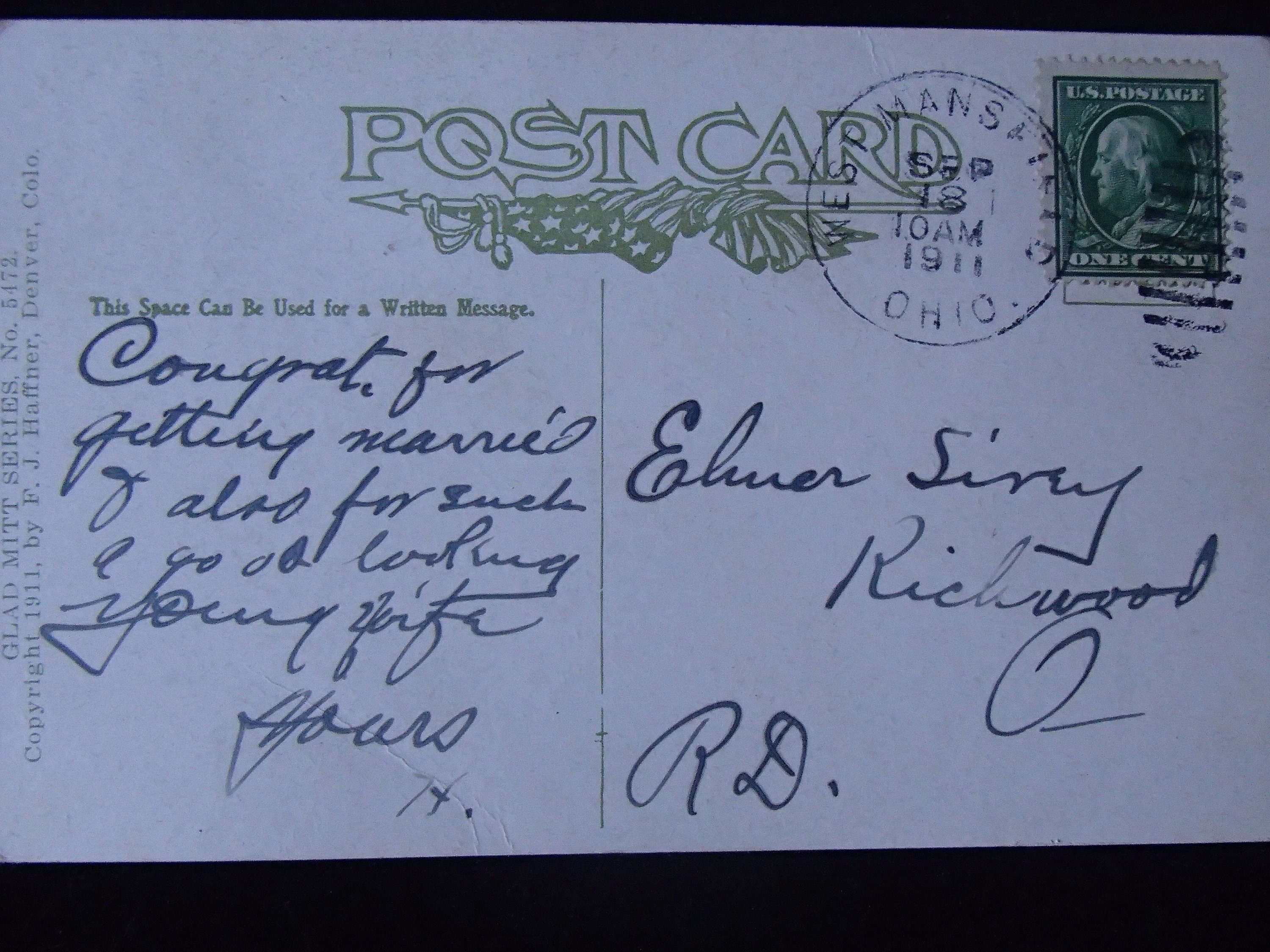 2 Vintage Humorous Postcards Signed 1911 item PC049 - Etsy UK