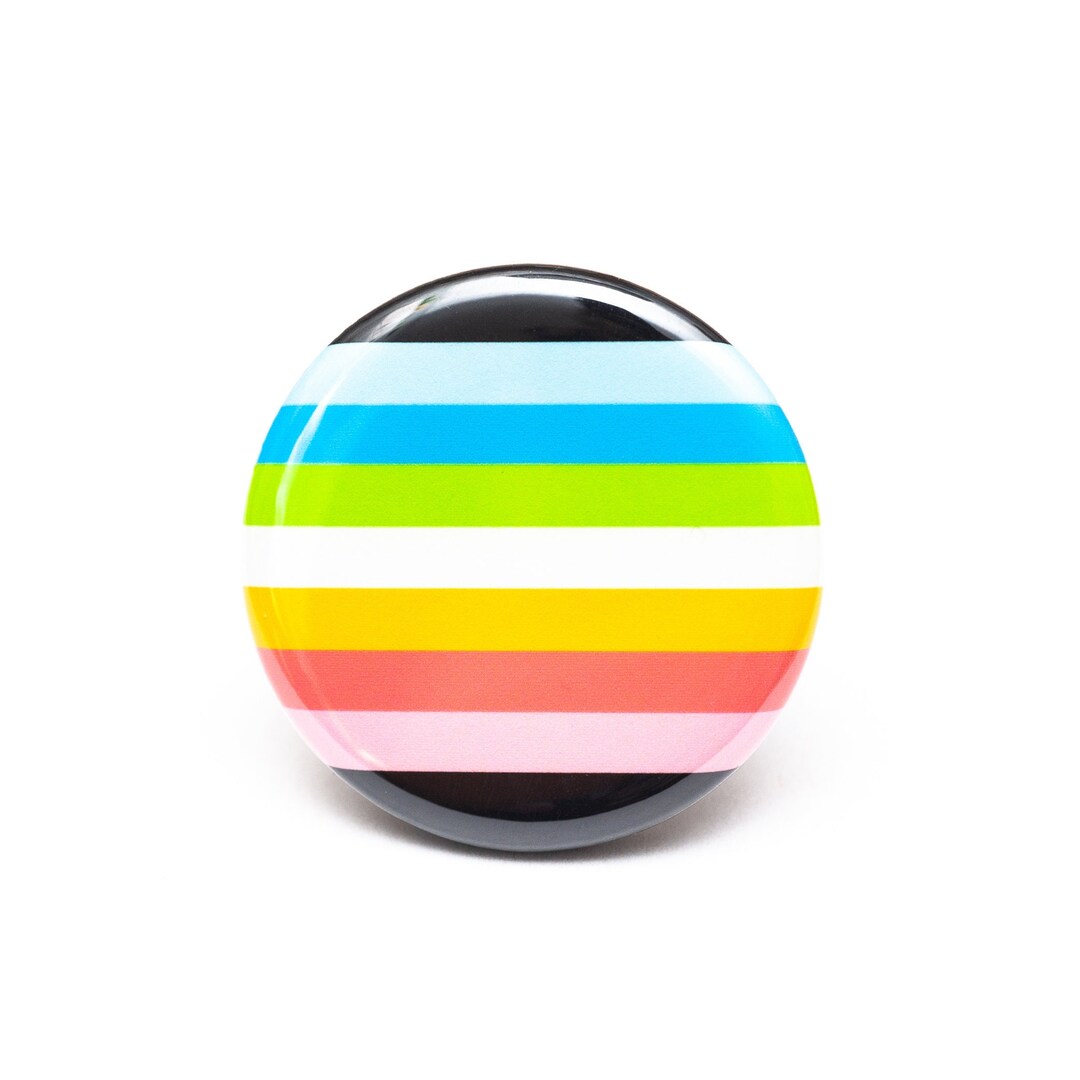 Queer Flag Pride Button - Etsy