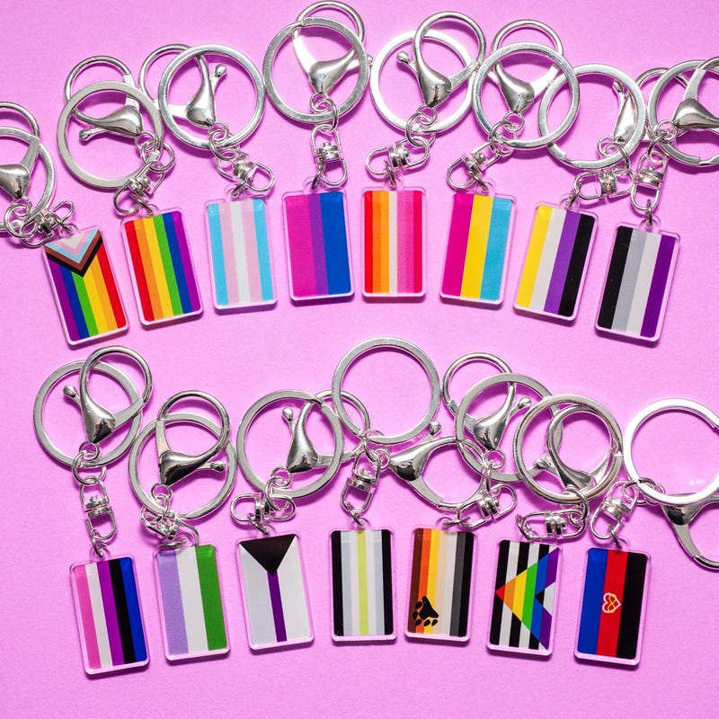 Lgbt Keychain - Etsy