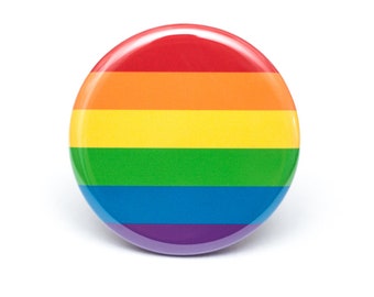LGBTQ Gay Pride Button Pin, Rainbow Hearts Button Pin Pride Pride Month ...
