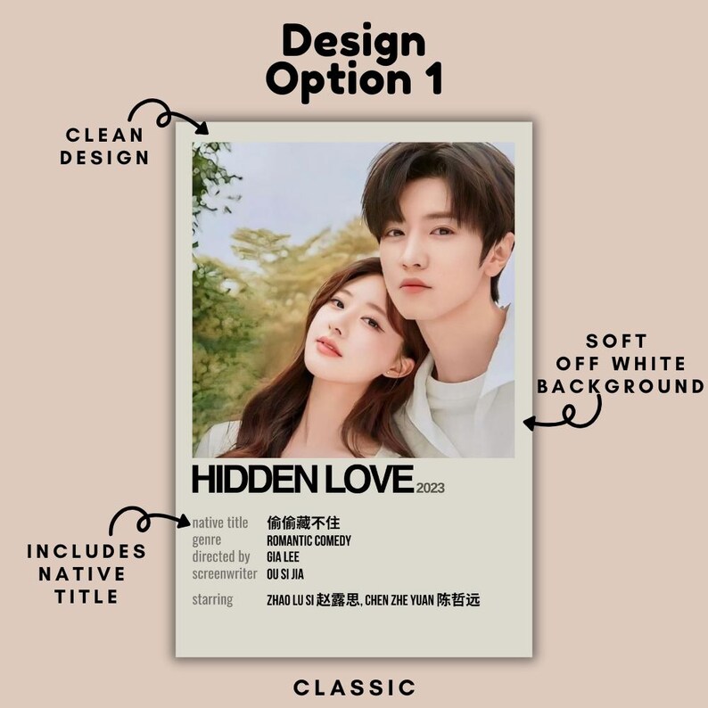 Custom Minimalist Drama (TV Show) Poster | K-drama | C-drama | J-drama ...