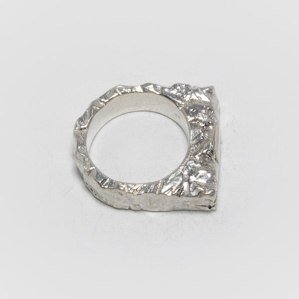 Cast Silver Ring - Etsy