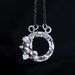 Sterling Silver Pendant - Rock Fracture Circle Chunky Solid Light ...