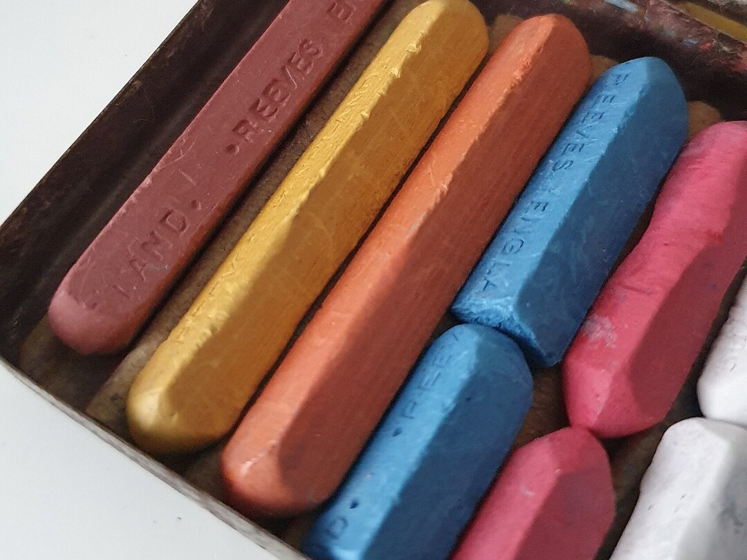 Vintage Reeves & Sons Terrachrome Crayons / Pastels Set V 12 - Etsy