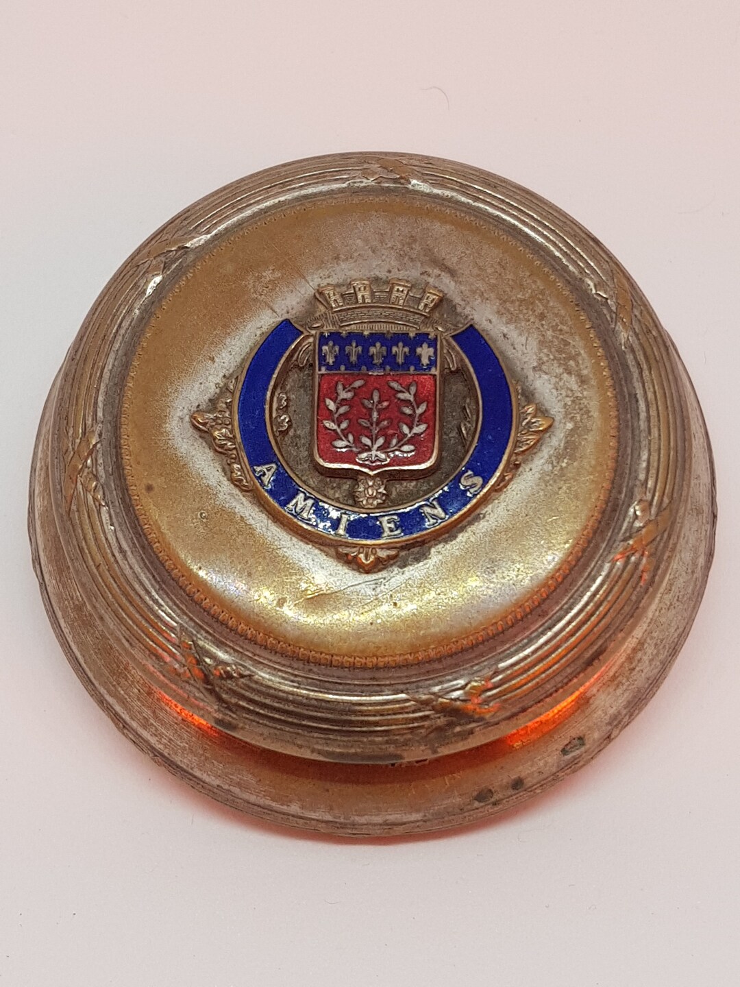 WWI / First World War Era Trinket Box From Amiens. Made of Metal and ...