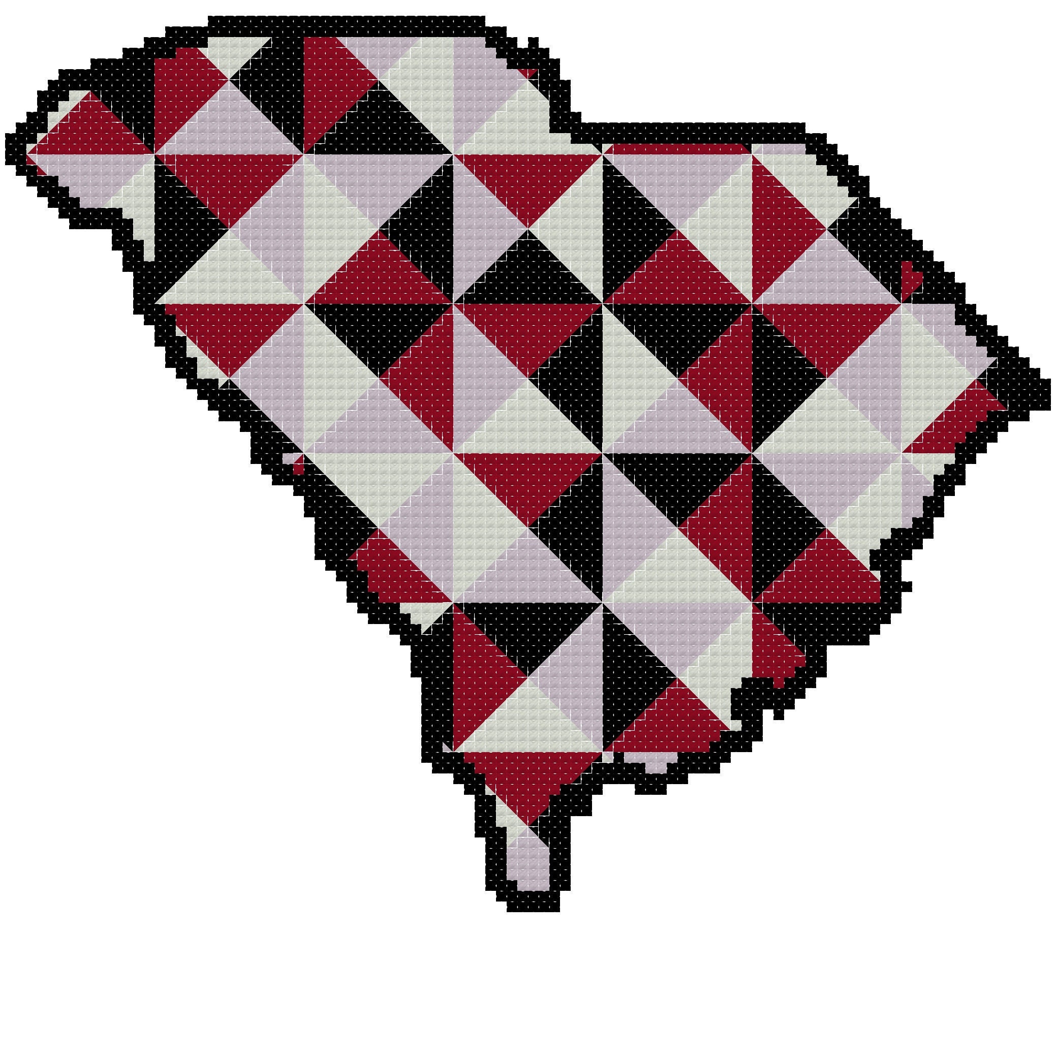 South Carolina Digital Cross Stitch Pattern, USC Cross Stitch Pattern ...