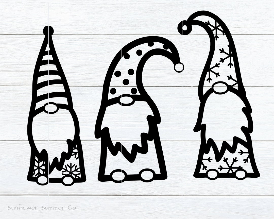 Chirstmas Gnome SVG Gnome Clipart Christmas Svg Gnomes Bundle Gnome ...