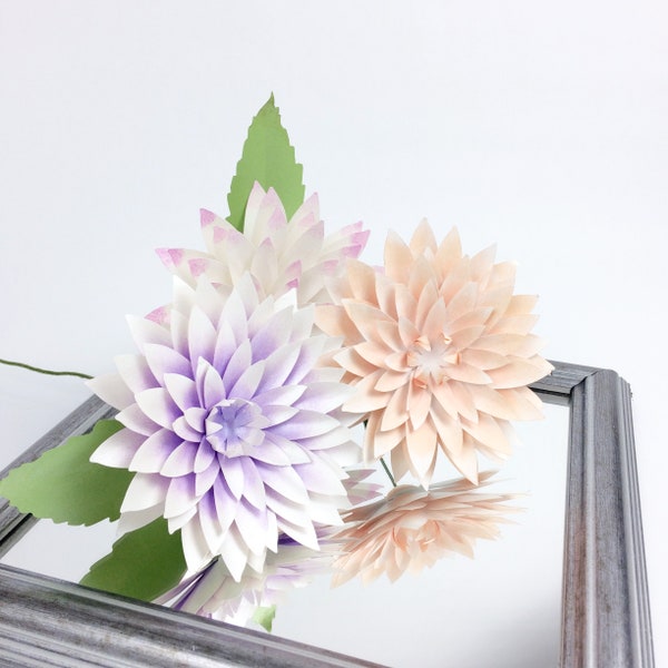 Paper Dahlias - Etsy