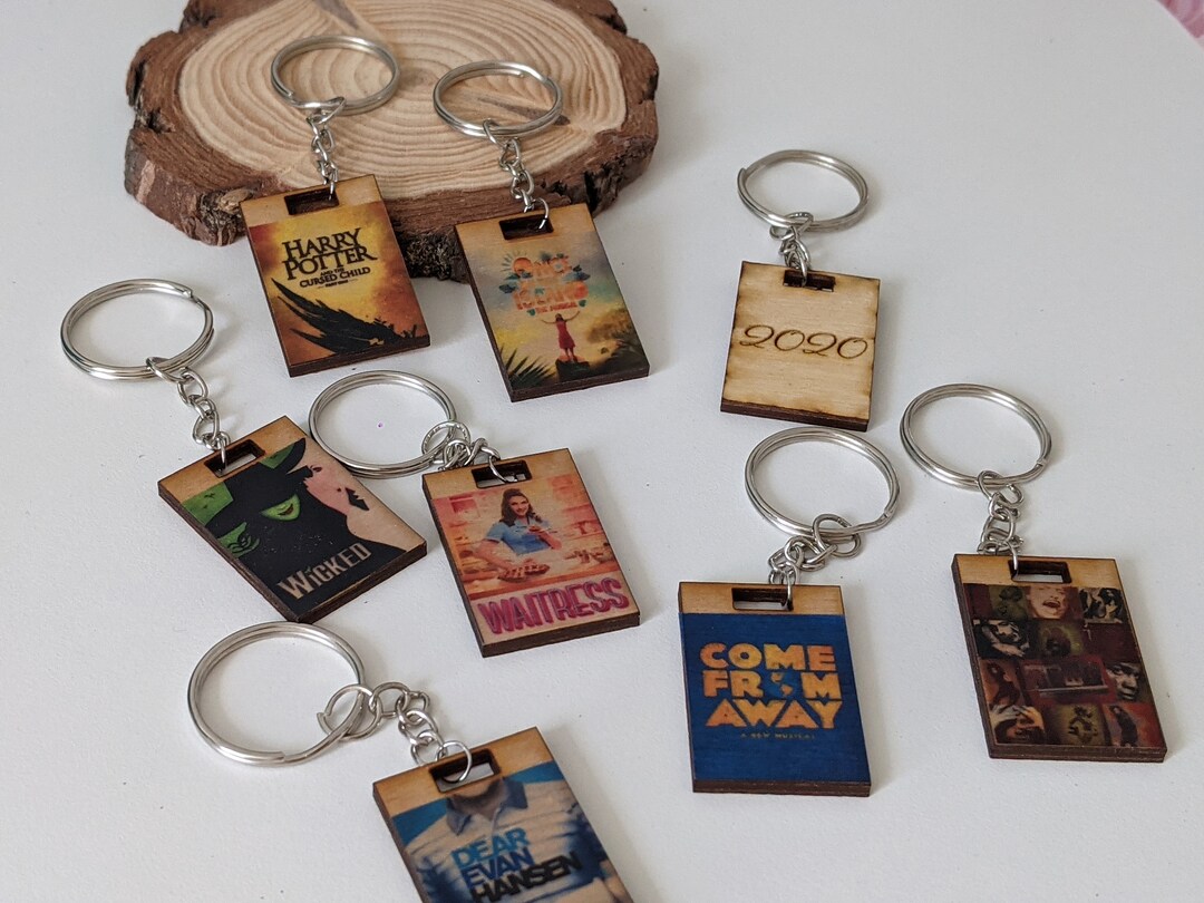 Broadway Program Keychain, Stocking Stuffer, Musical Theatre Keyrings ...
