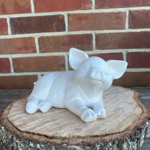 Stoneware Pig - Etsy