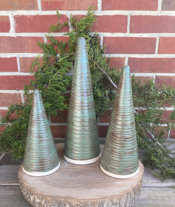 Set of Stoneware Trees - Etsy