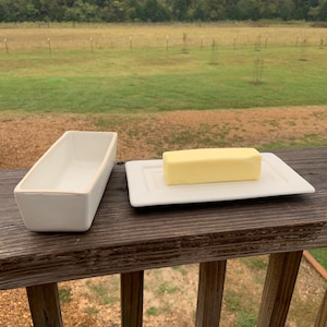 Stoneware Butter Dish With Lid - Etsy