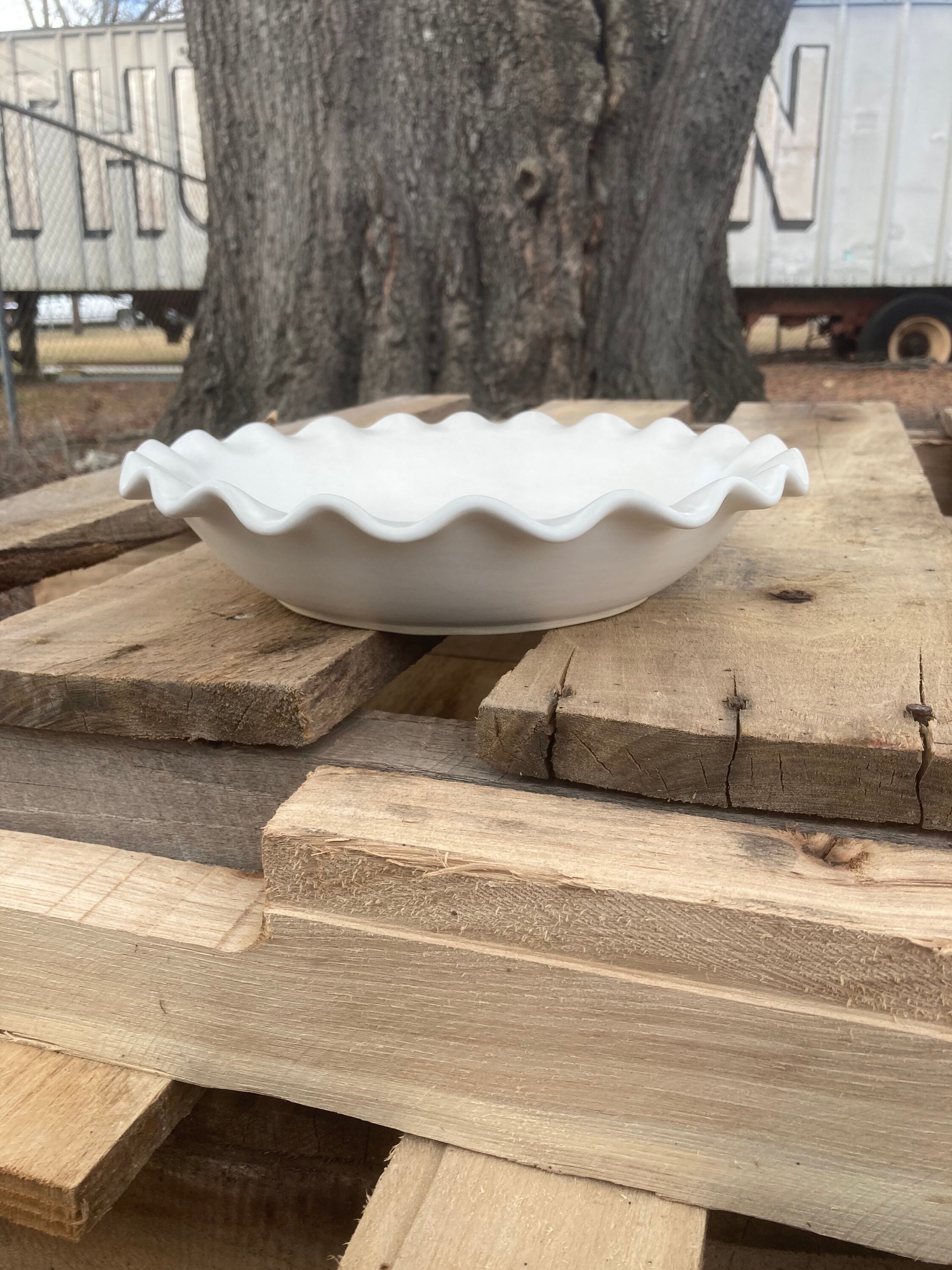 Stoneware Pie Dish - Etsy