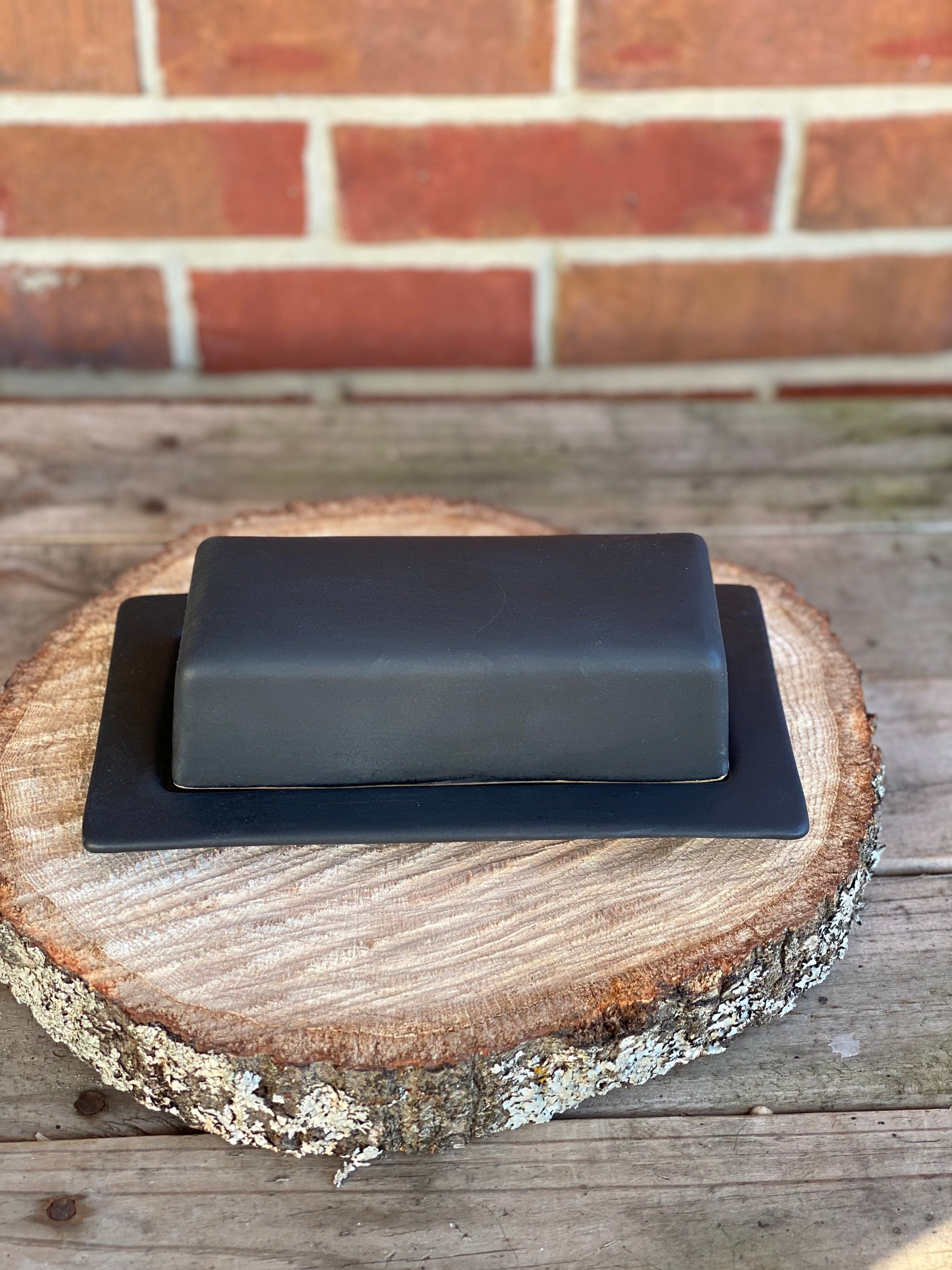 Stoneware Butter Dish With Lid - Etsy